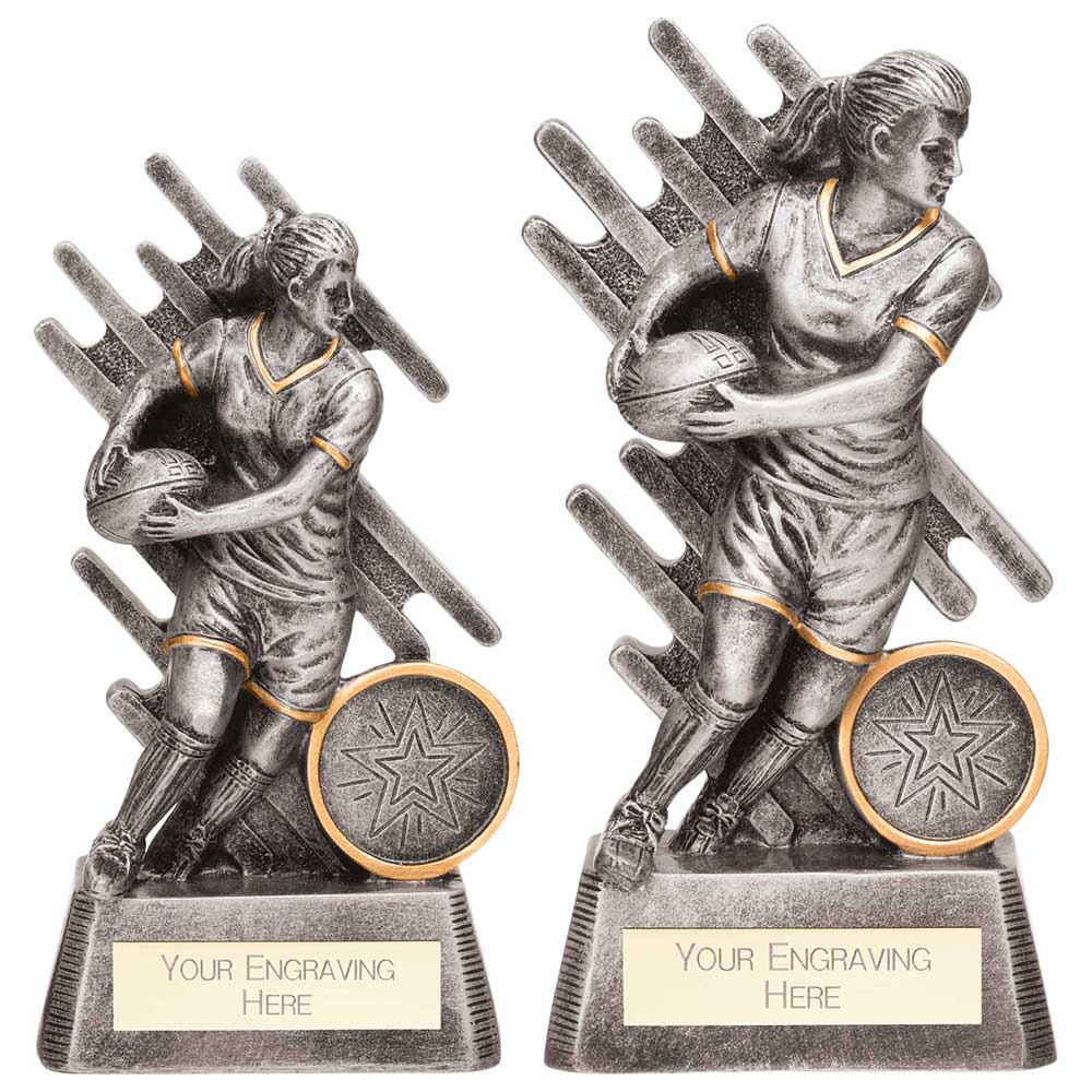 Focus Rugby Female Award Silver - RF23051 – Bspoke Engraving